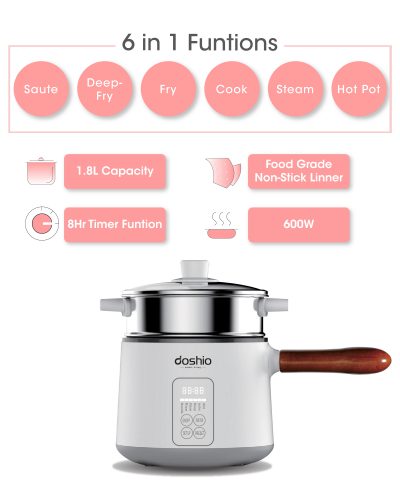 Doshio Mini Multi Cooker 1.8L - Doshio