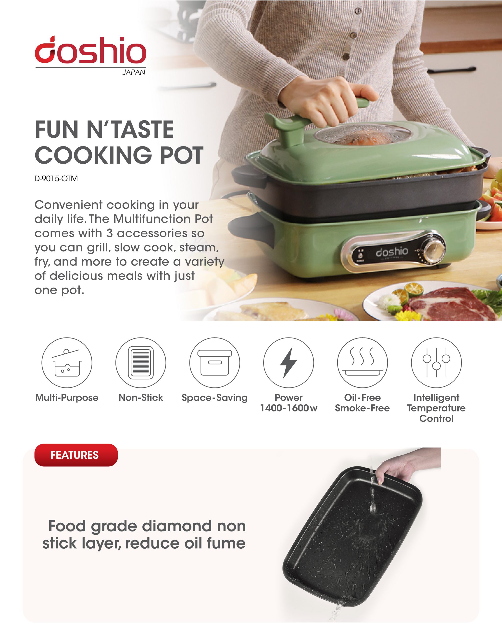 Doshio Fun N’Taste Cooking Pot - Doshio