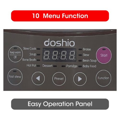 Doshio Stew Cooker with Tajine Lid 4L (Cream Color) - Doshio